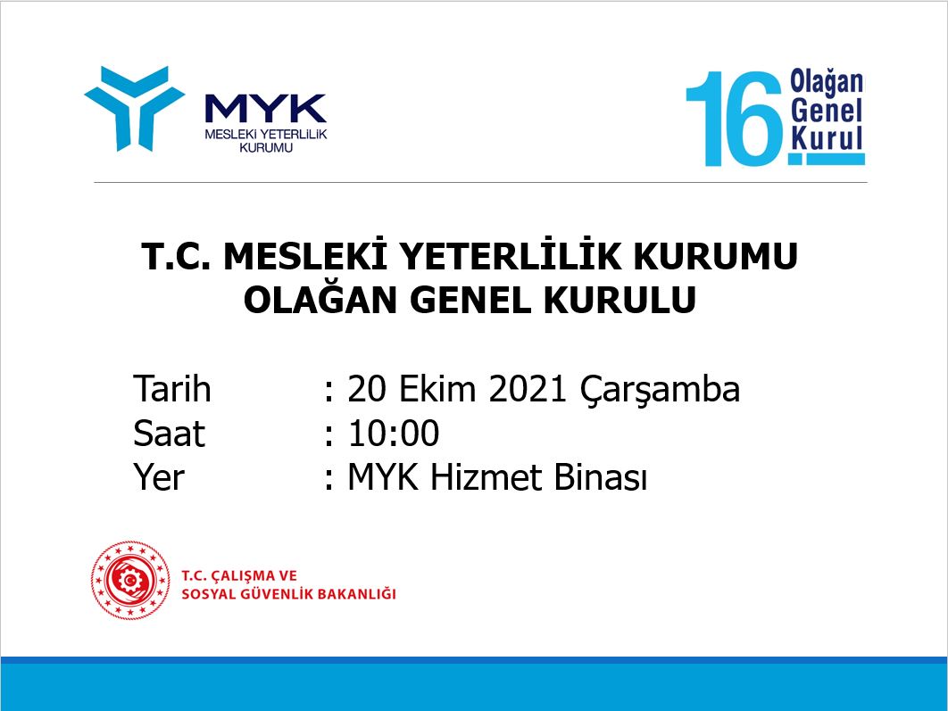 MYK | Mesleki Yeterlilik Kurumu